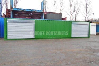 Music Festival Merchandise Stand Shipping Container | Cardiff Containers